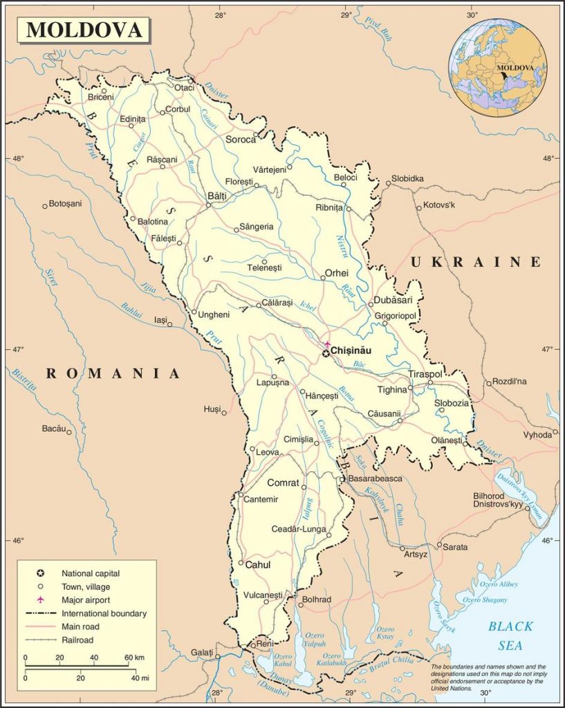 Map of Moldova