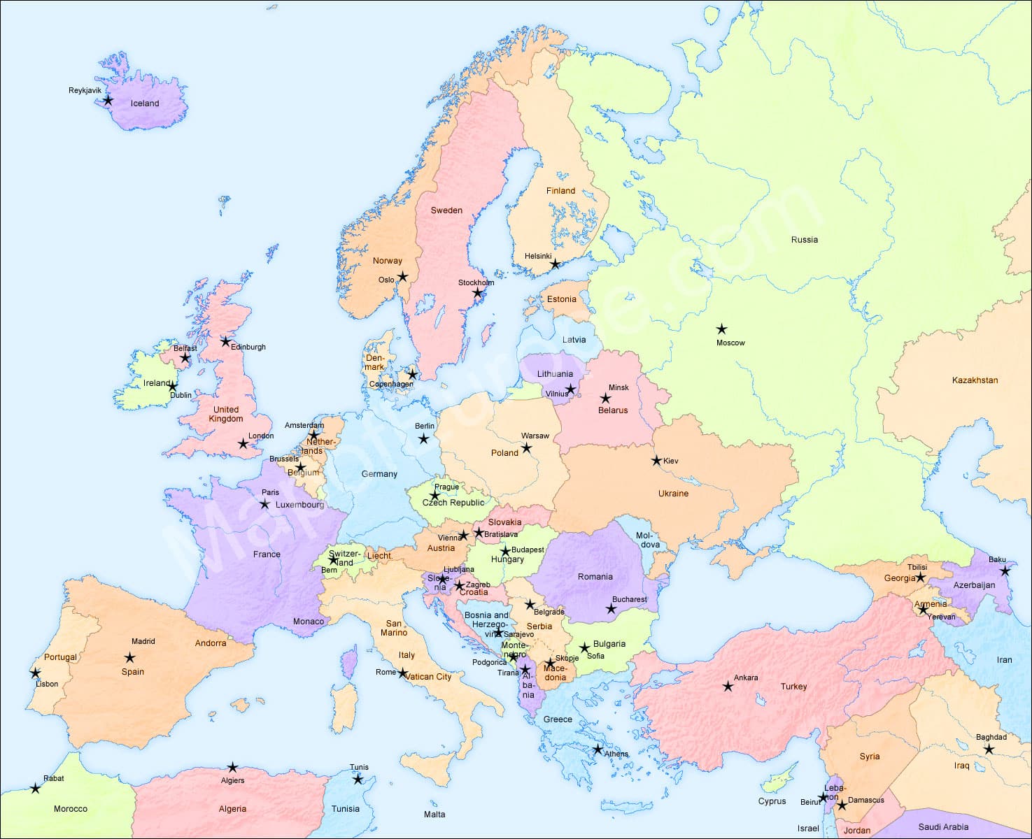 Europe Map - Geography, History, Travel Tips and Fun Europe Map - Geography, History, Travel Tips and Fun